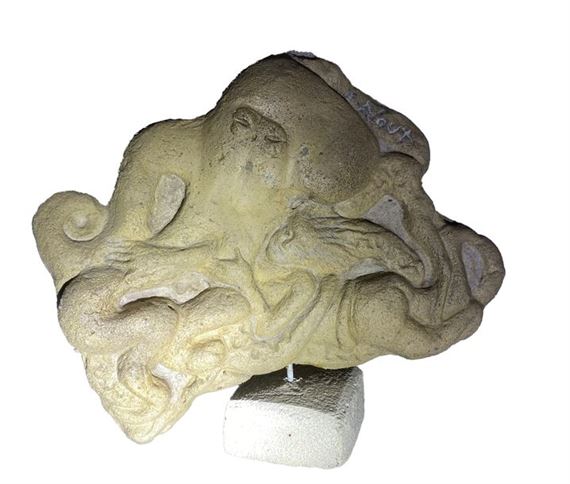 Jean-Paul Alaux | The fight with the octopus bas-relief | MutualArt