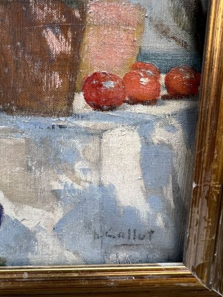 Henri Eugène Callot | Pots of Geraniums | MutualArt