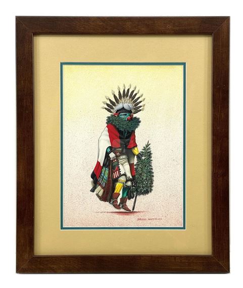 Bruce Watchman | BRUCE WATCHMAN KACHINA DANCER GOUACHE ON PAPER | MutualArt