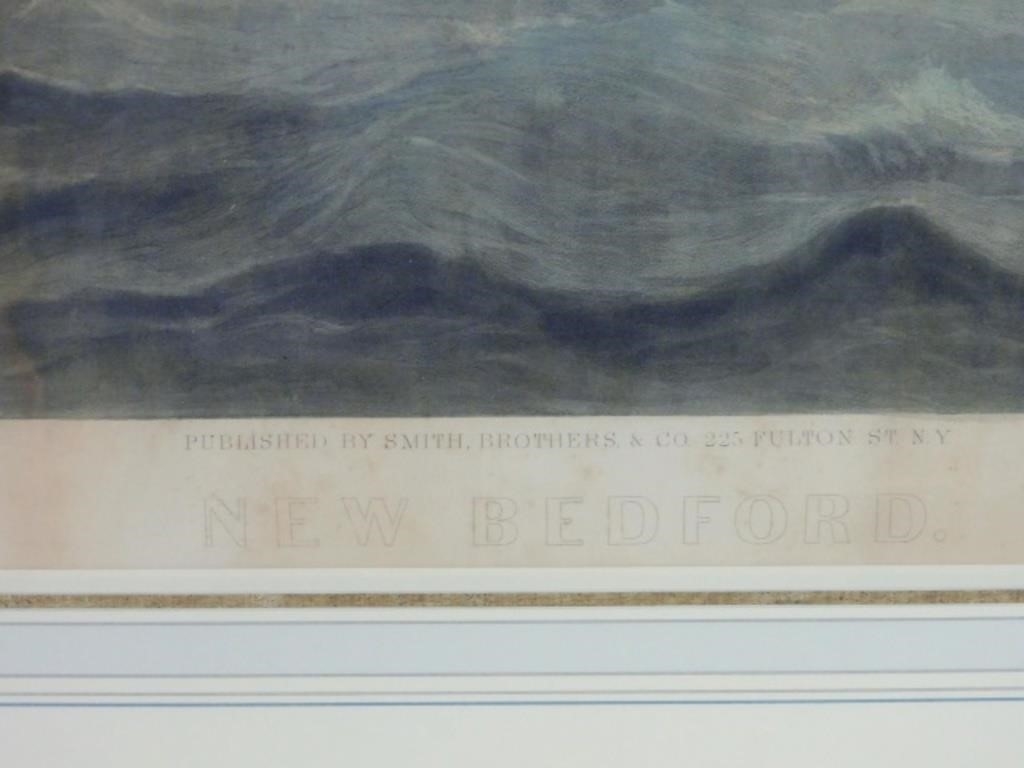 William Wellstood | Colored Engraving Of New Bedford Harbor | MutualArt