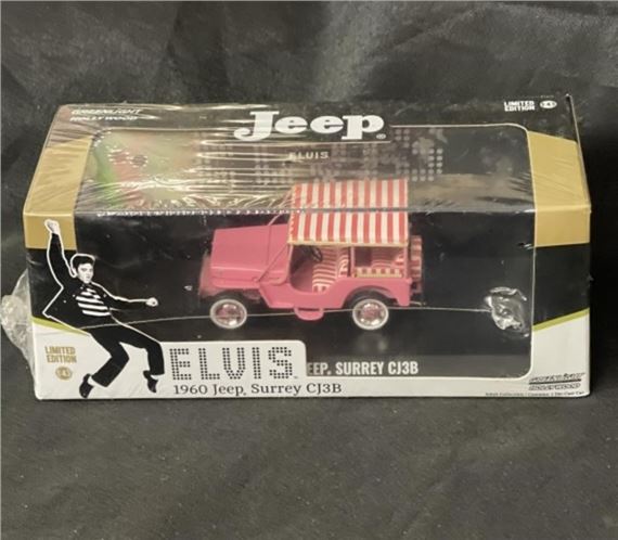 Elvis Presley | Elvis Presley pink 1960 Jeep Surrey CJ3b (1960) | MutualArt