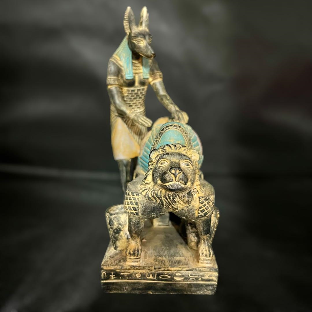 Egyptian School | Ancient Egyptian god of death Anubis Tutankhamun ...