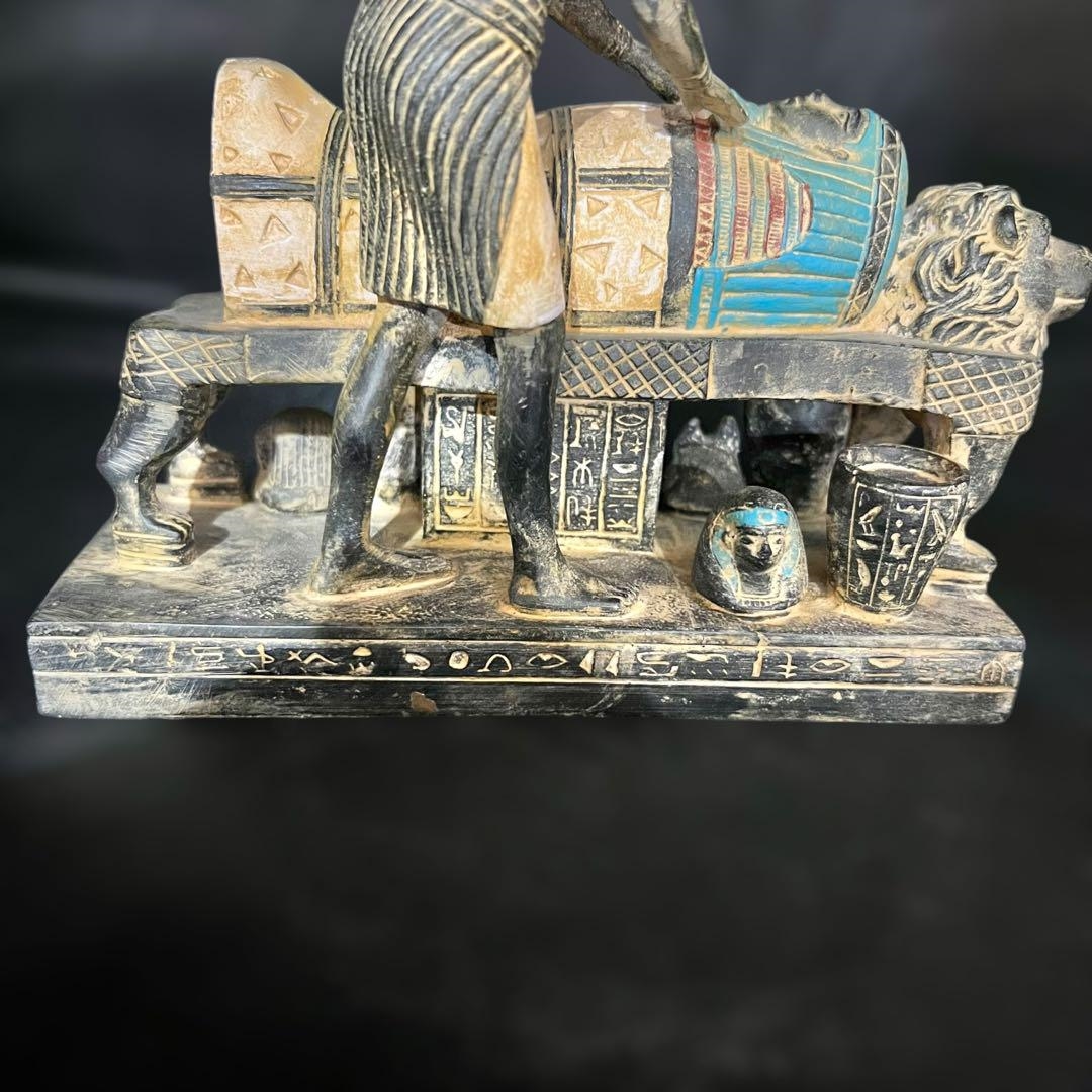 Egyptian School | Ancient Egyptian god of death Anubis Tutankhamun ...