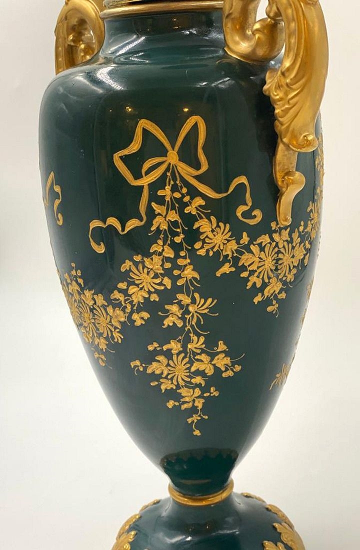 Royal Vienna | A Royal Vienna Style Portrait Porcelain lidded Vase/Urn ...