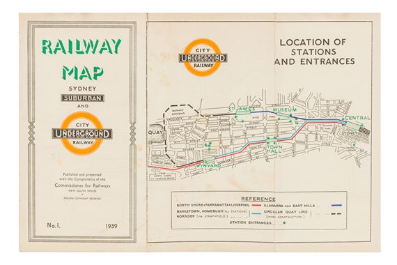 Designer | Sydney Australia Railway Map No 1 1939 (1939) | Compare ...