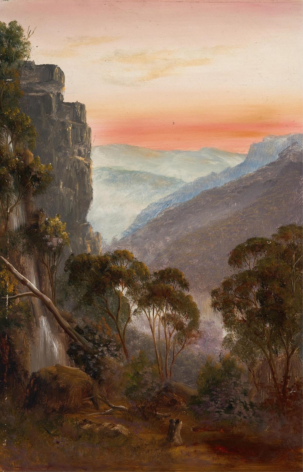 George D Bell | Mountain Scene | MutualArt
