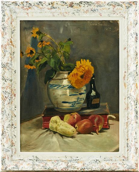 Gösta Sandels | Stilleben med solrosor (1904) | MutualArt