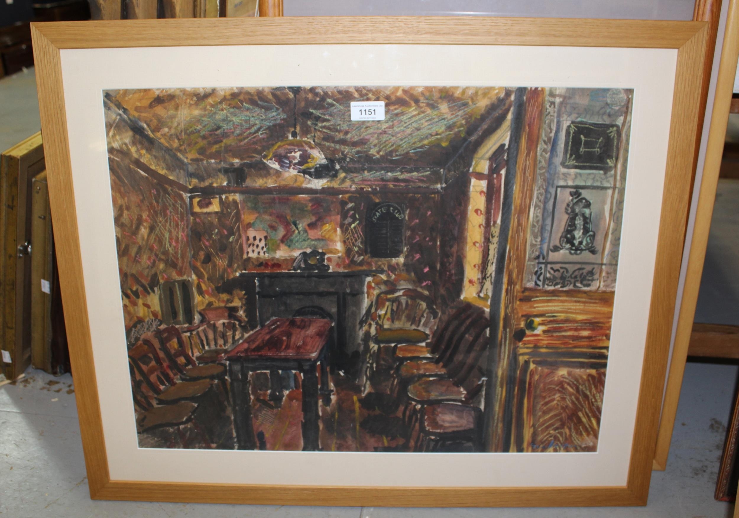 George Hooper | interior scene with table and chairs | MutualArt