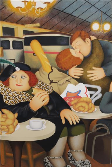 Beryl Cook | Gare du Nord | MutualArt