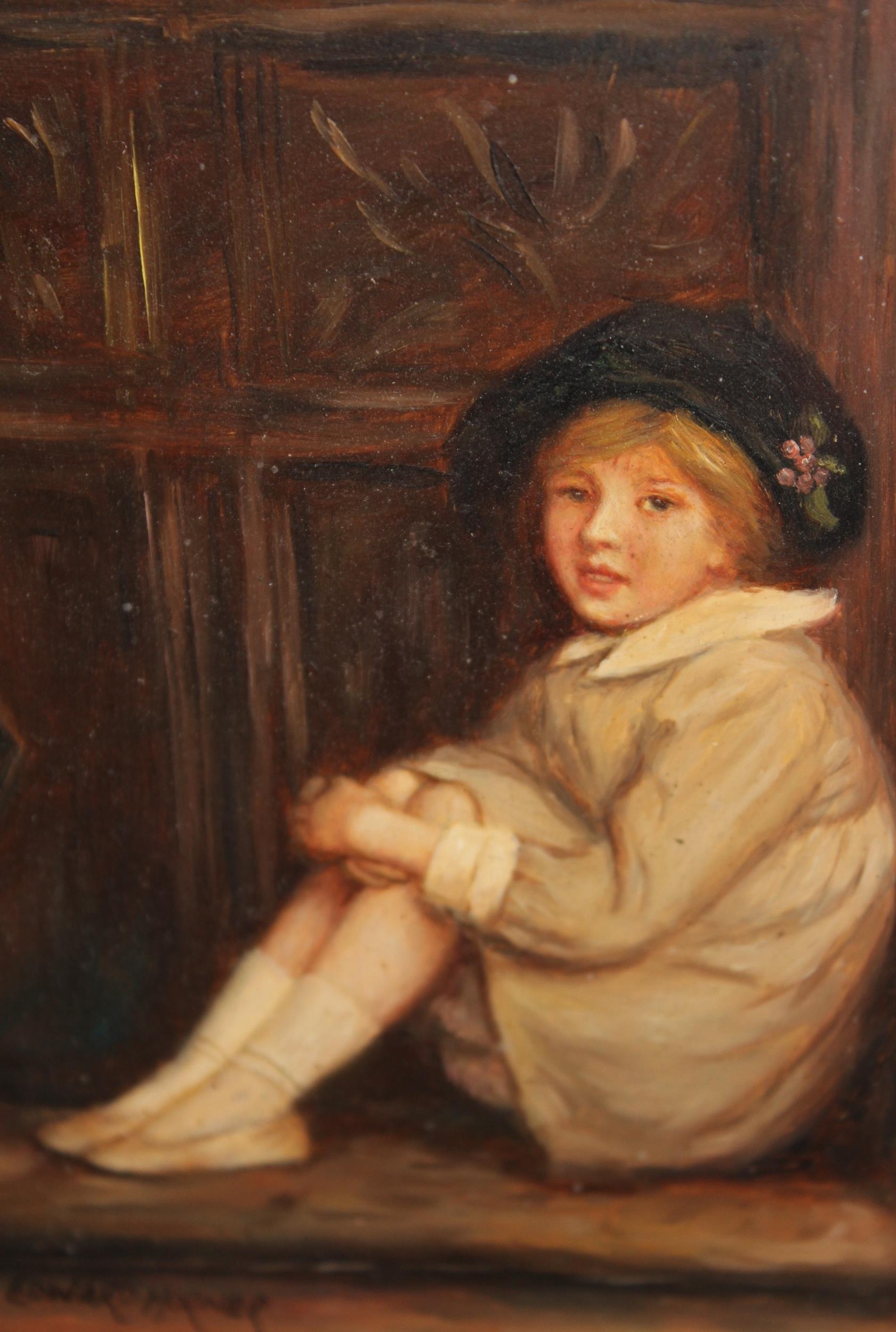 Edward Horner | Child on a bench | MutualArt