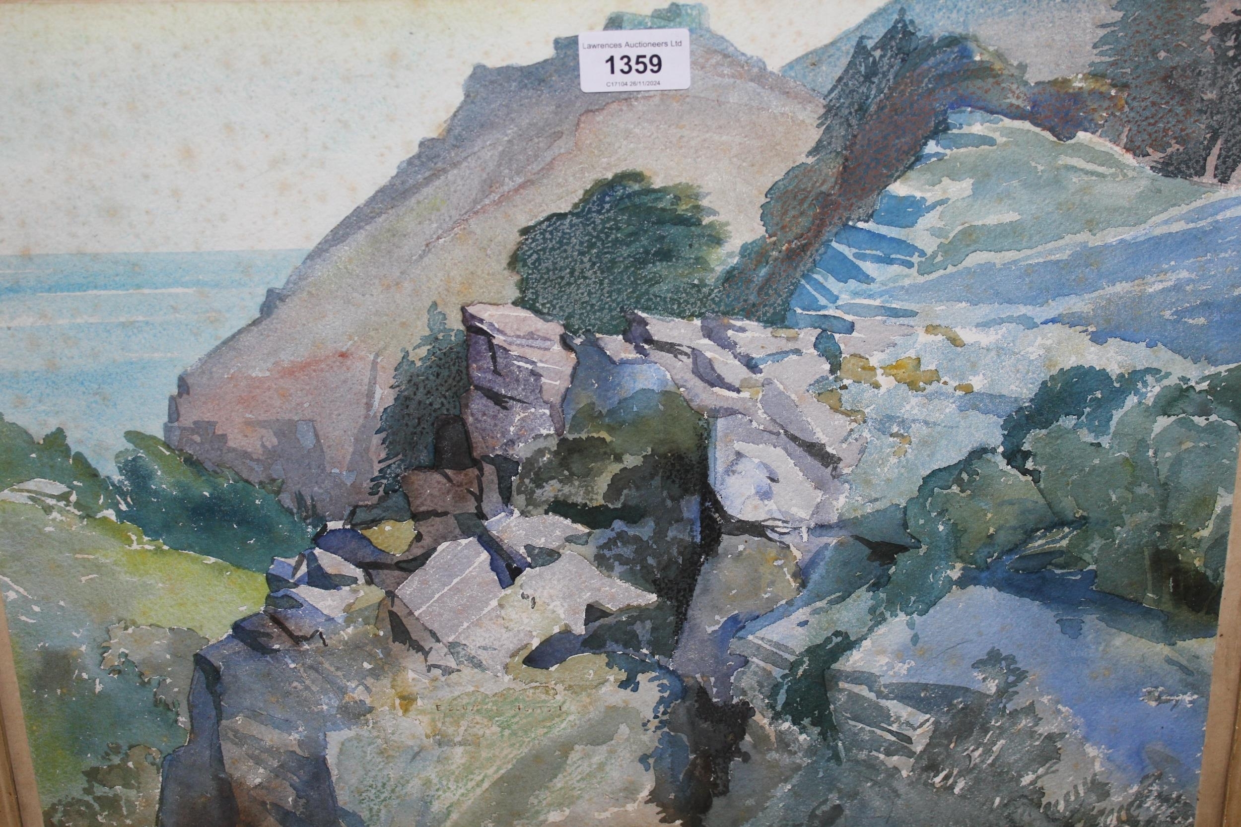 Bouverie Hoyton | Rocky coastal scene on North Devon coast | MutualArt