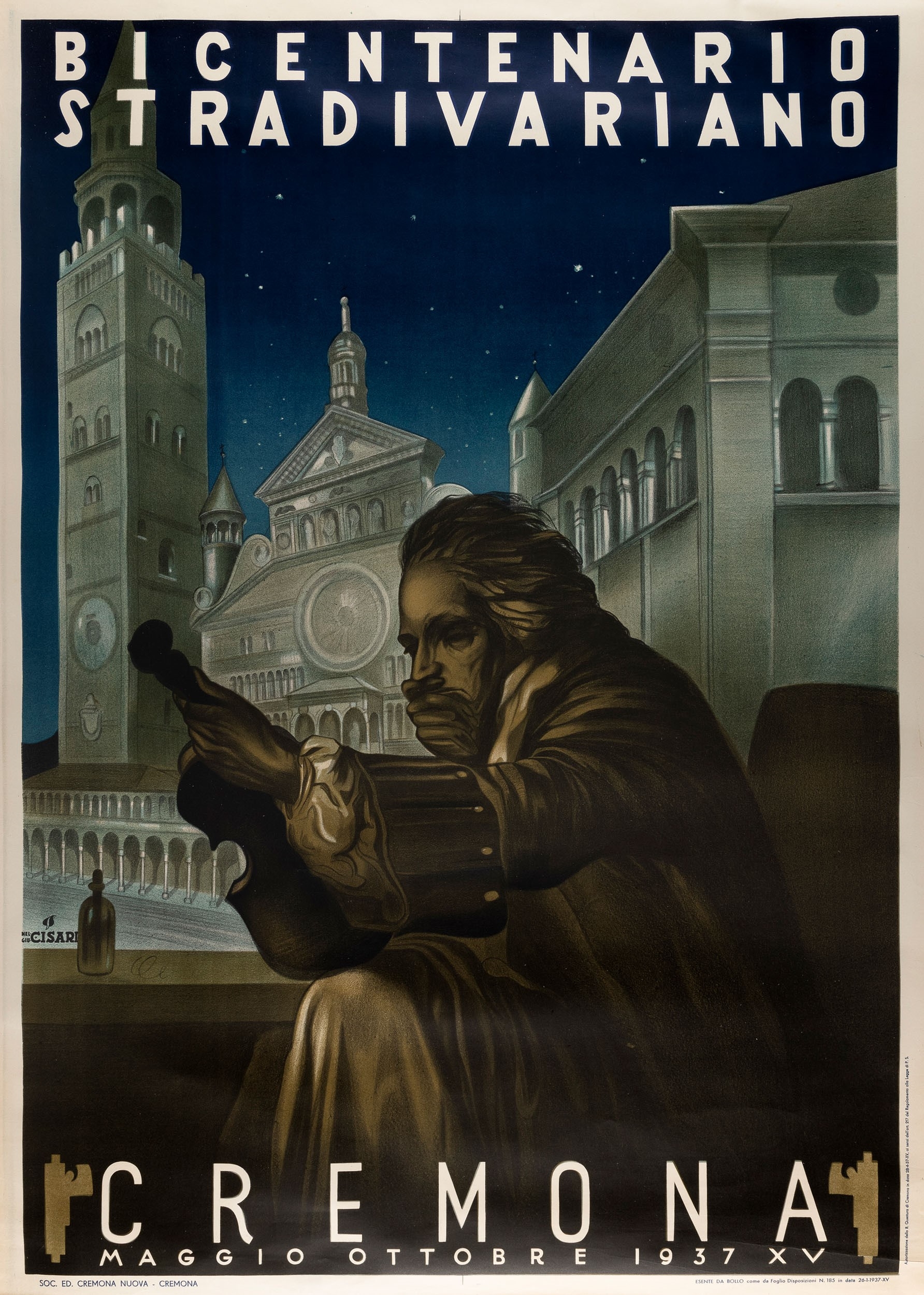 Giulio Cisari | Bicentenario Stradivariano - Cremona (1937) | MutualArt