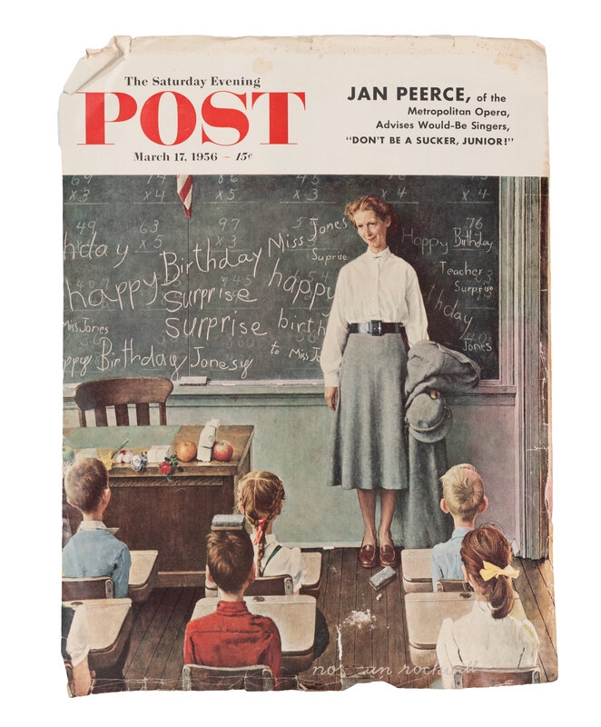 Norman Rockwell | Study for Happy Birthday Miss Jones | MutualArt