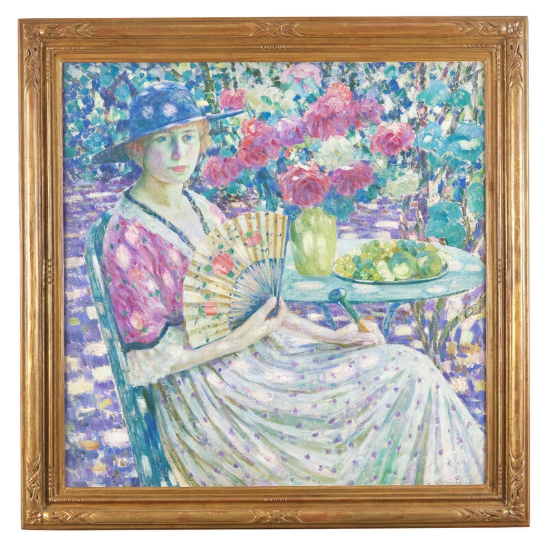 Louis Ritman | Girl with a Fan (1914) | MutualArt
