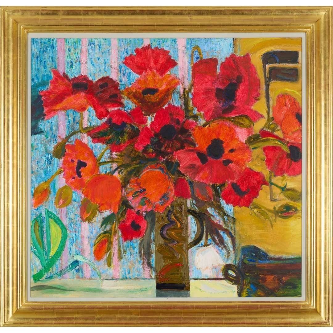 Robin Philipson | POPPIES AND STRIPES (1991 - 1992) | MutualArt