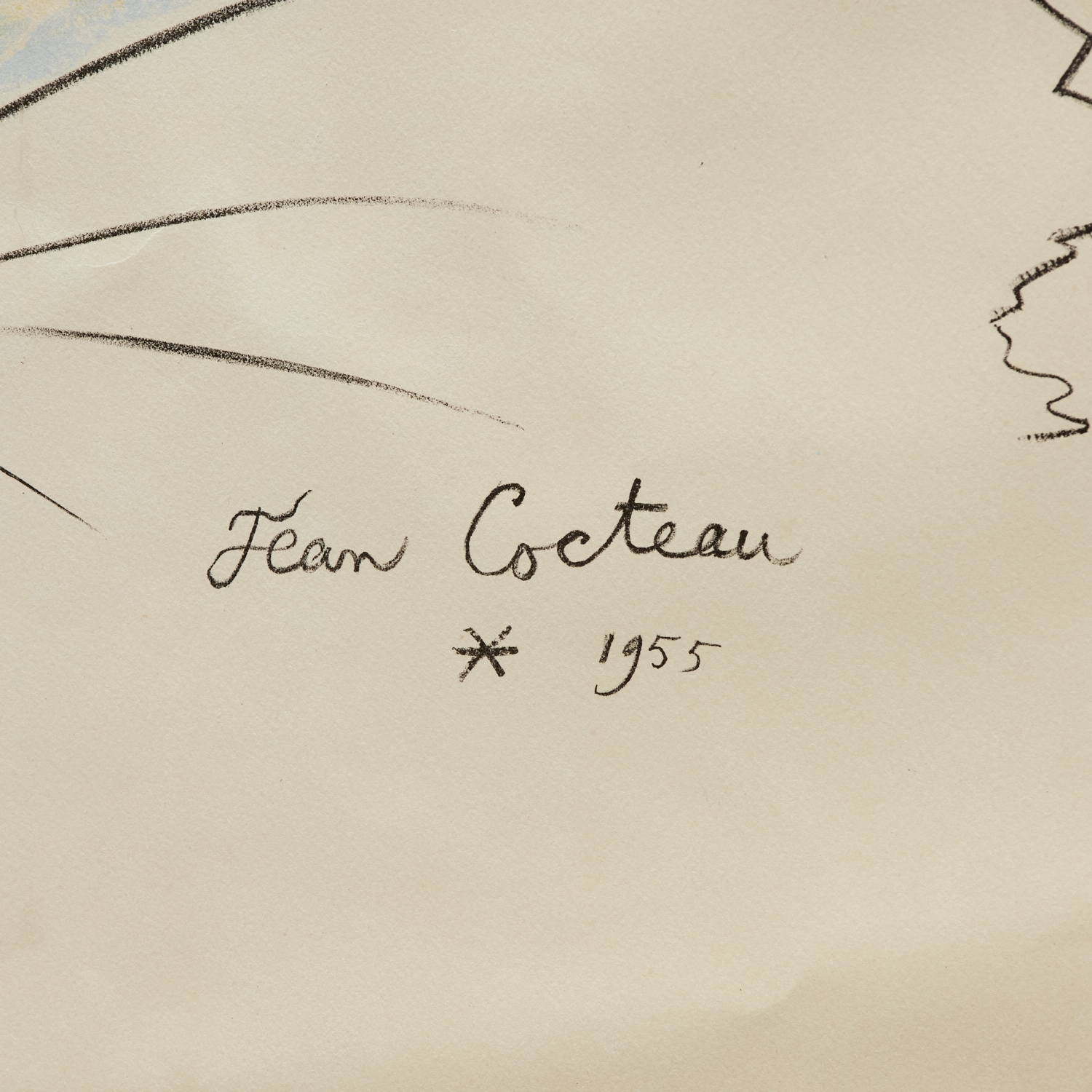 Jean Cocteau |, lithograph poster for Bibliotheque - Musee de l'Opera ...