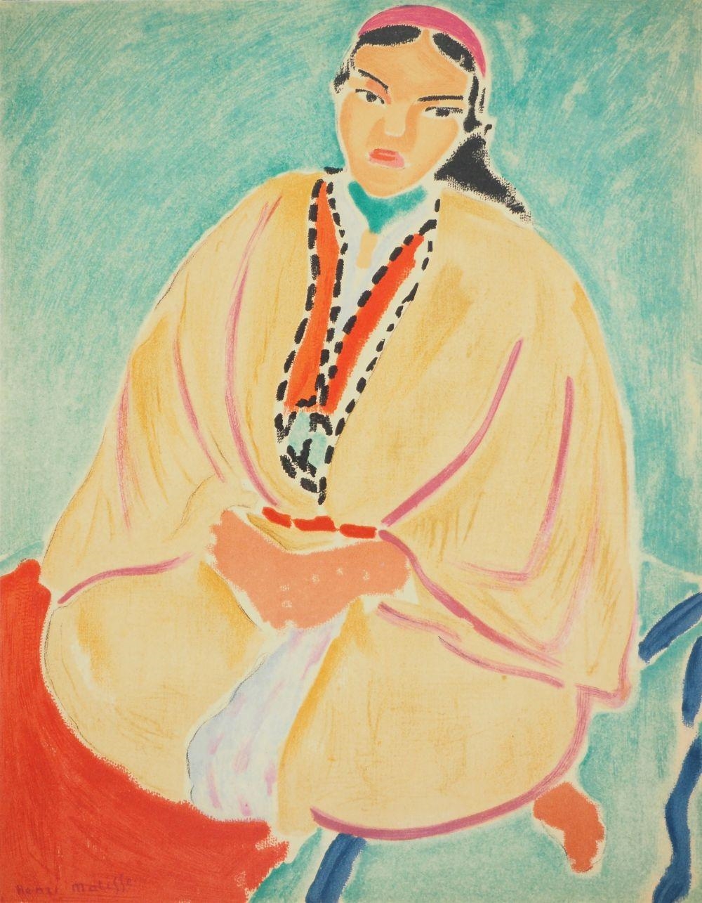 Henri Matisse | Henri MATISSE - Young Moroccan woman (1954) | MutualArt