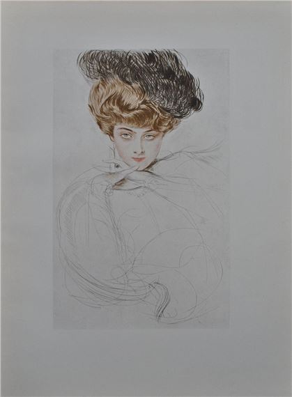 Paul César Helleu | Paul César HELLEU - Madame Letellier (1913) | MutualArt
