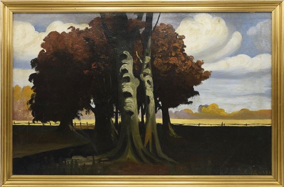 Boleslaw Lewanski | Pejzaż z drzewami | MutualArt