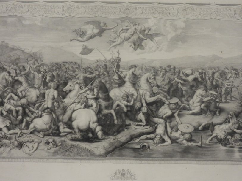 Raffaello Sanzio | The Battle of Constantine at the Milvian Bridge ...