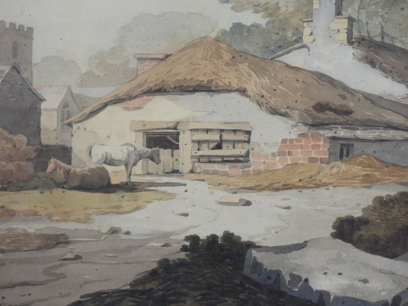 Anthony Vandyke Copley Fielding | View of farm (1830) | MutualArt