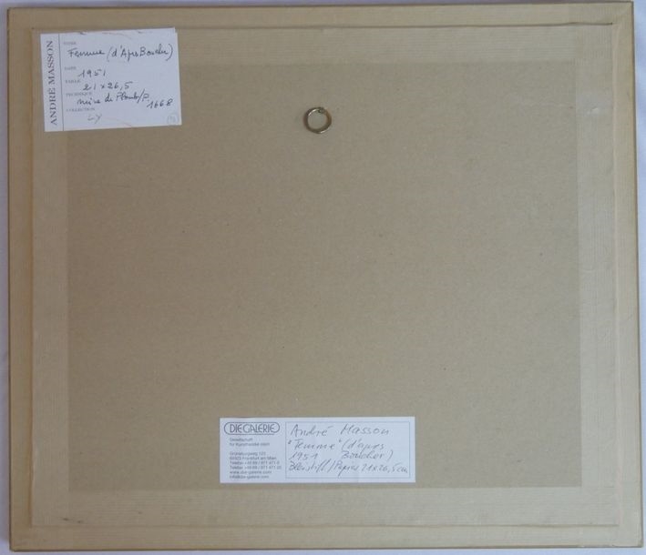 André Masson | Woman (drawing after François BOUCHER), 1951 (1951 ...