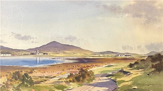 John Hobson Nicholson | lakeside landscape (1911) | MutualArt