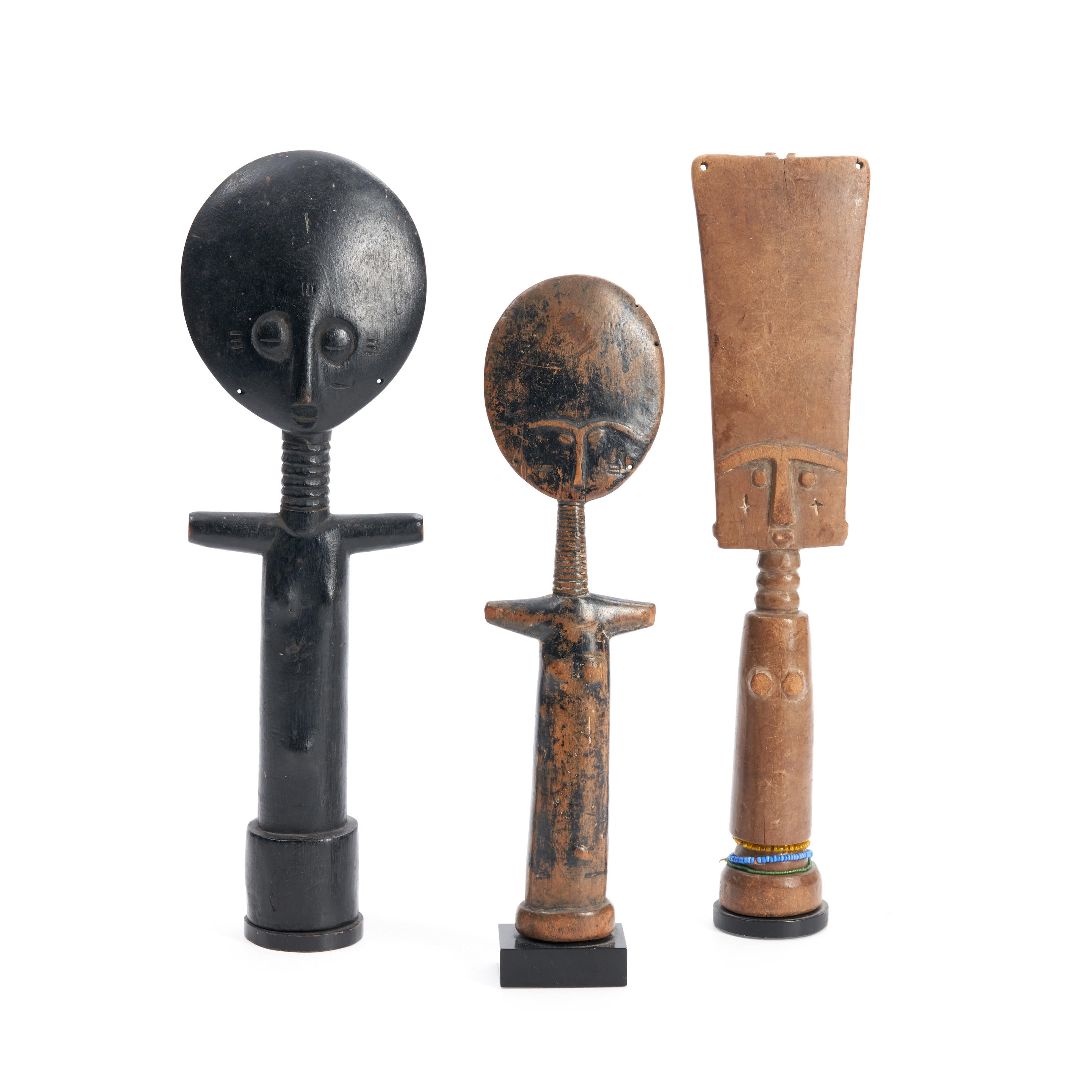 Ghanaian School | Three Akuba Asante Dolls | MutualArt