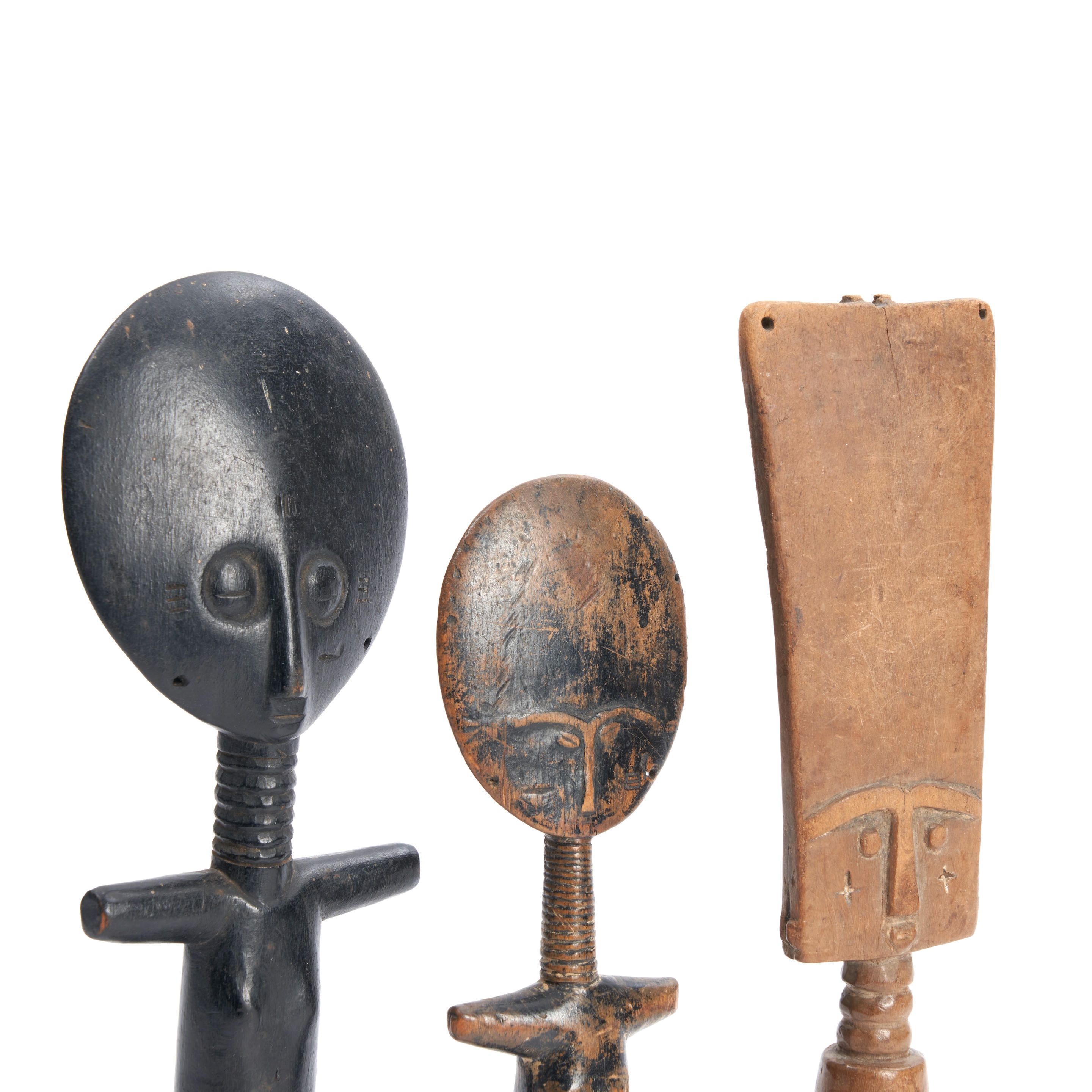 Ghanaian School | Three Akuba Asante Dolls | MutualArt