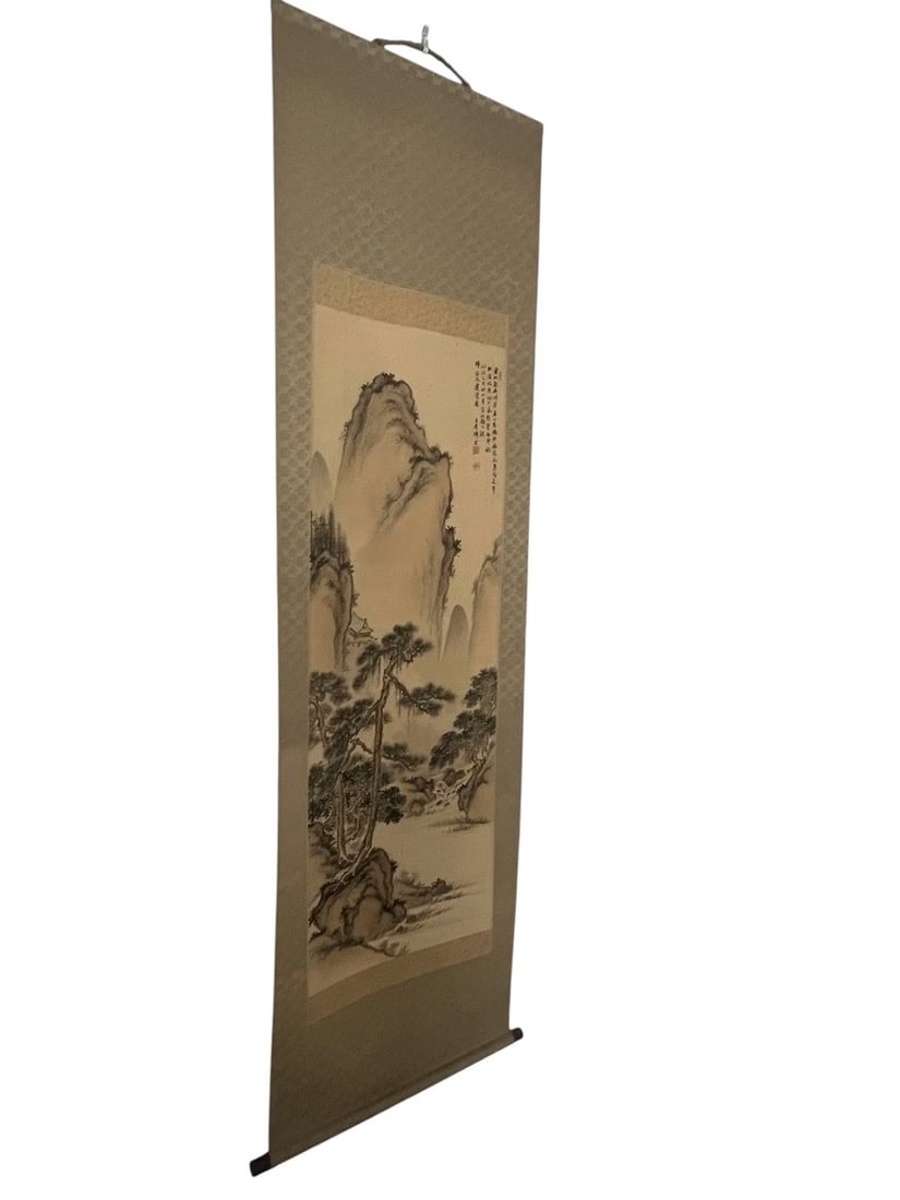 Chinese School | Chinese Hanging Scroll - Ink Wash Landscape | MutualArt