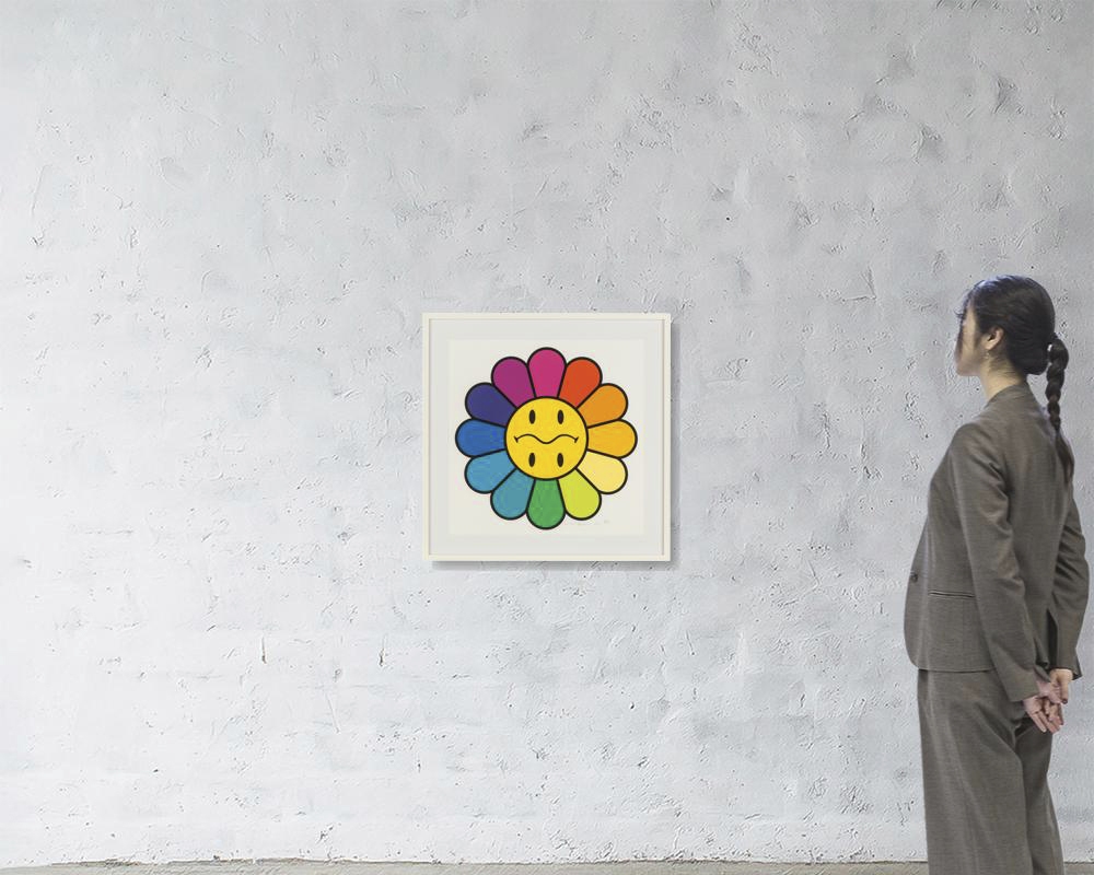 Takashi Murakami | Rainbow smiley (2020) | MutualArt