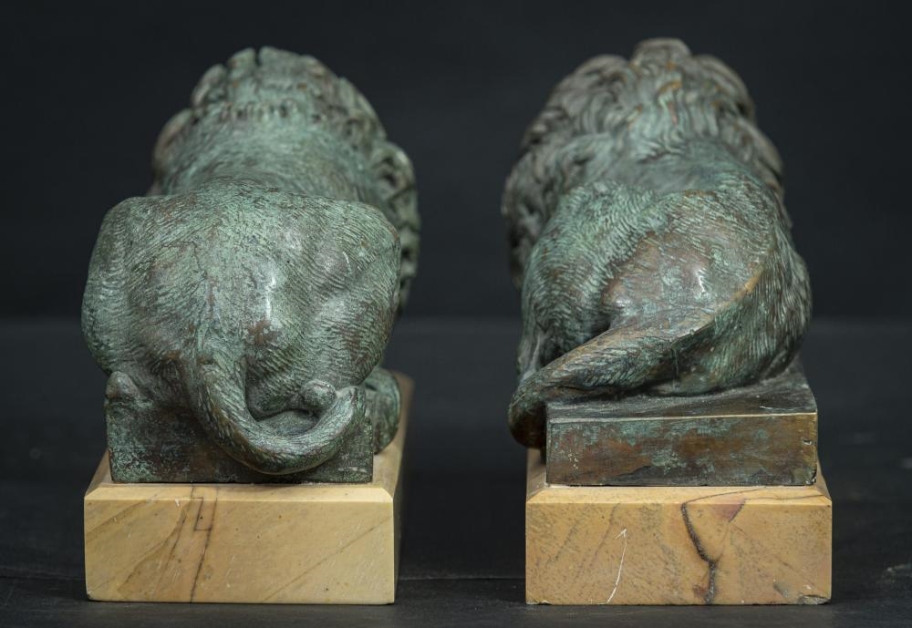 Antonio Canova | Pair of lions from the Canova model (1783 - 1792 ...