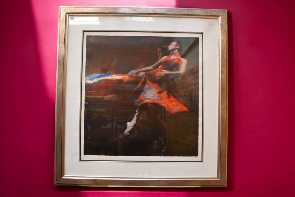 Robert Heindel | Large Robert Heindel signed limited edition silk ...