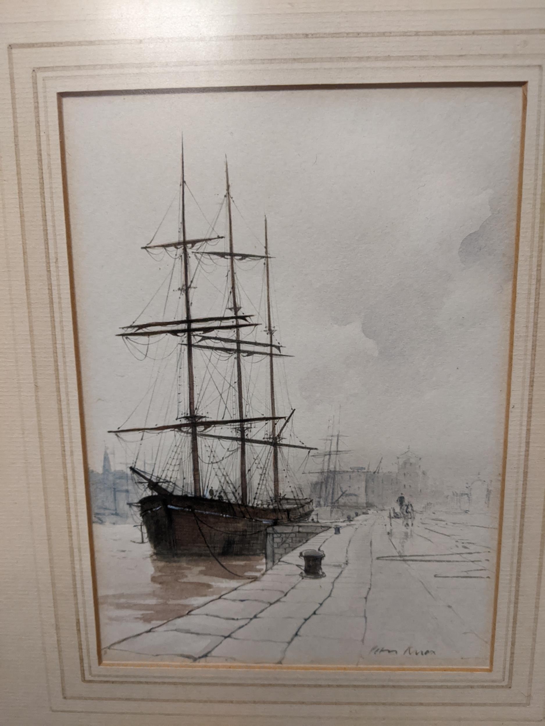 Peter Knox | Peter Knox - a pair of harbour scenes with boats | MutualArt