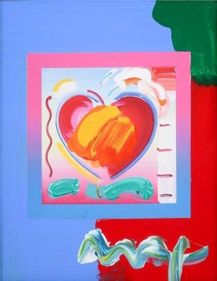Peter Max | “Heart on Blends” (2015) | MutualArt
