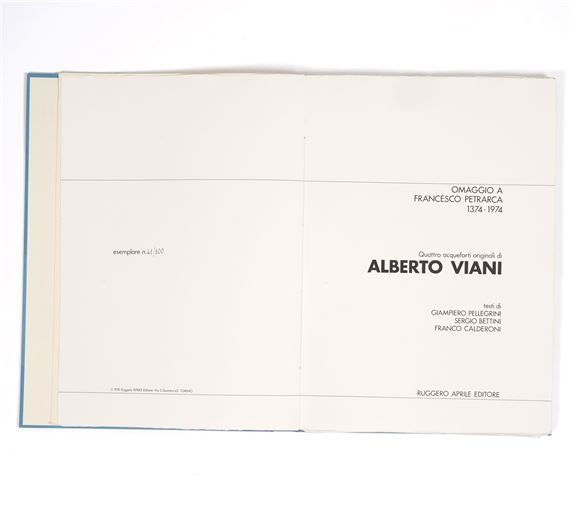 Alberto Viani | Omaggio a Francesco Petrarca (1974) | MutualArt