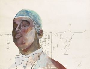 László Dániel | Portré várossal 1982 (1982) | MutualArt