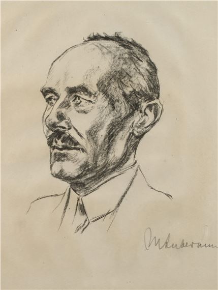 Max Liebermann | Portrait August Gaul (1922) | MutualArt