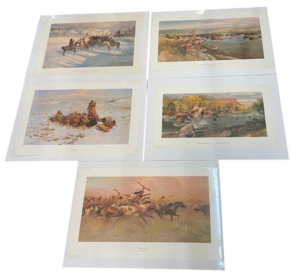 John Ford Clymer | Five Western Prints By John Clymer (1980s) | MutualArt
