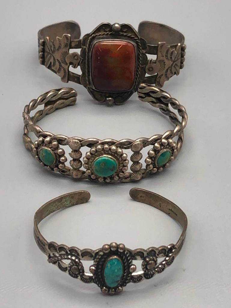 Fred Harvey | Three Fred Harvey Era Bracelets (1930s) | MutualArt