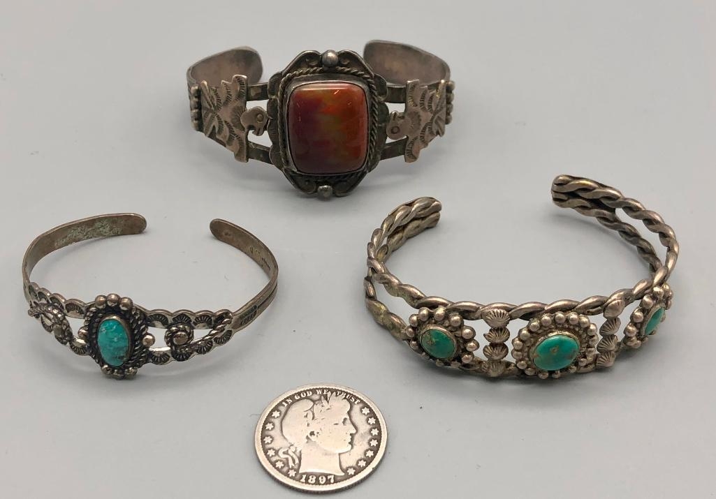Fred Harvey | Three Fred Harvey Era Bracelets (1930s) | MutualArt