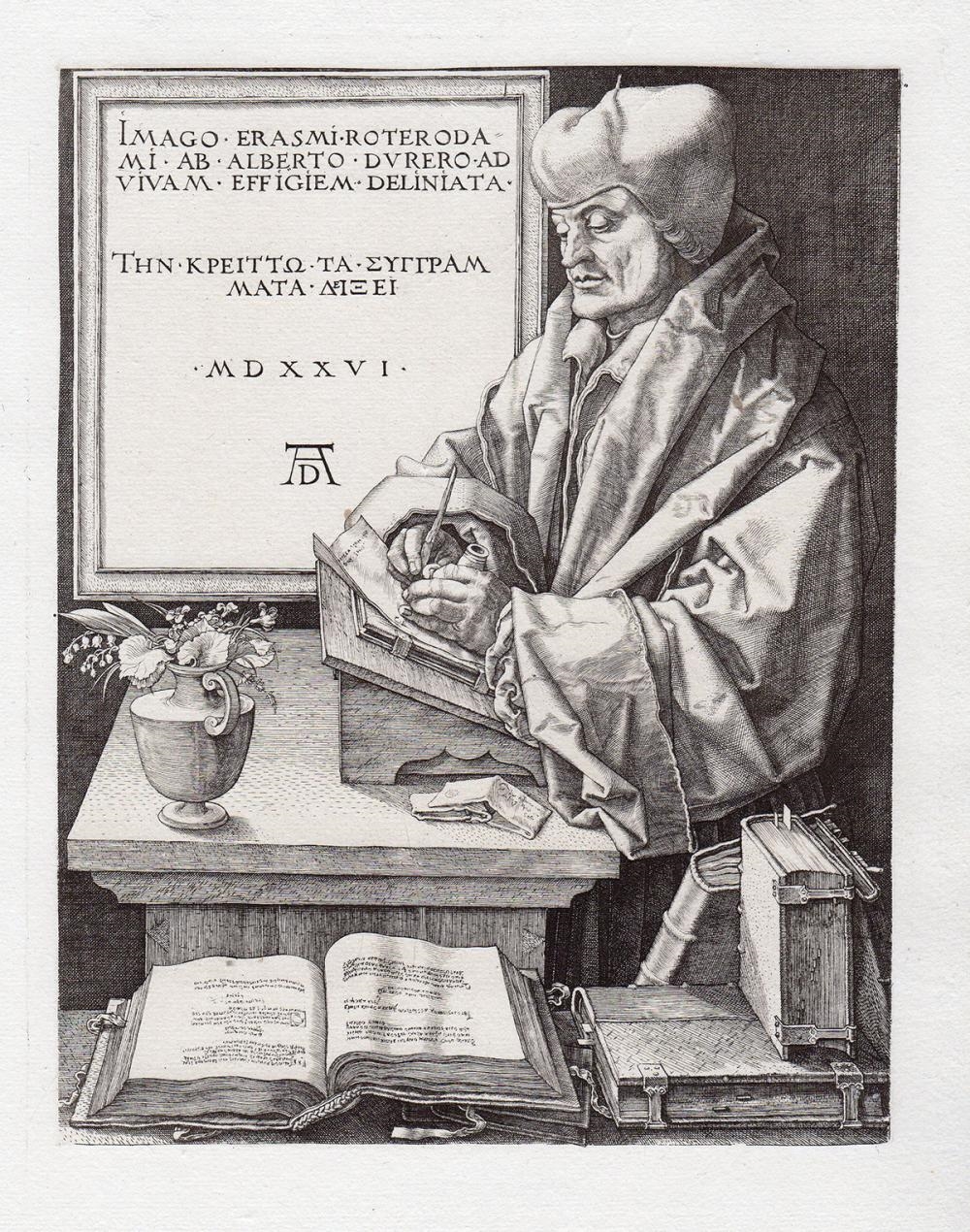 Albrecht Dürer | Erasmus of Rotterdam (1882) | MutualArt