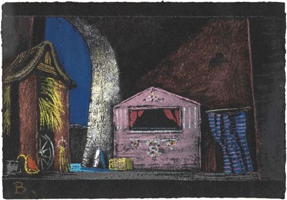 Enrico Prampolini | Bozzetto di scena per «El Retablo» (1894) | MutualArt