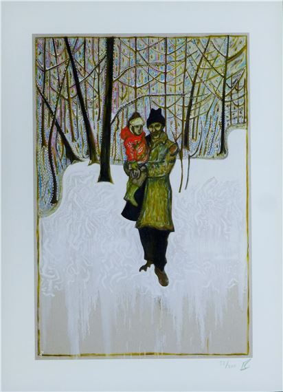Billy Childish | Self Portrait With Son | MutualArt