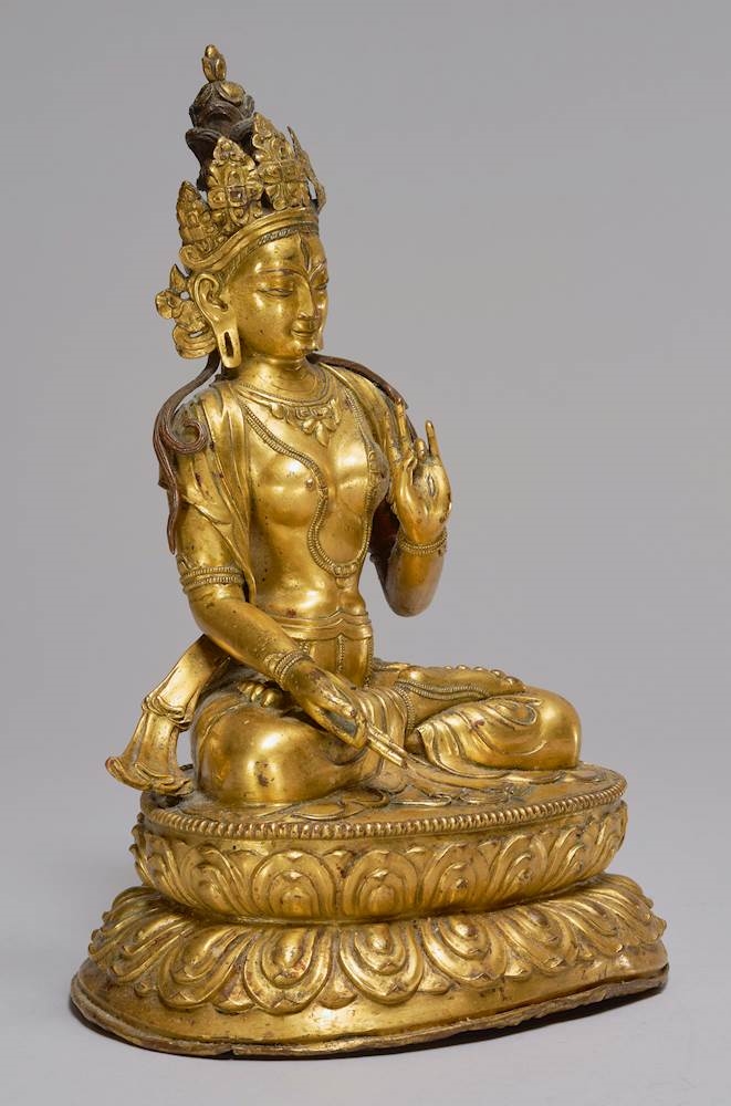 Tibetan School, 18th Century | A GENTLE FIGURE OF THE WHITE TARA ...