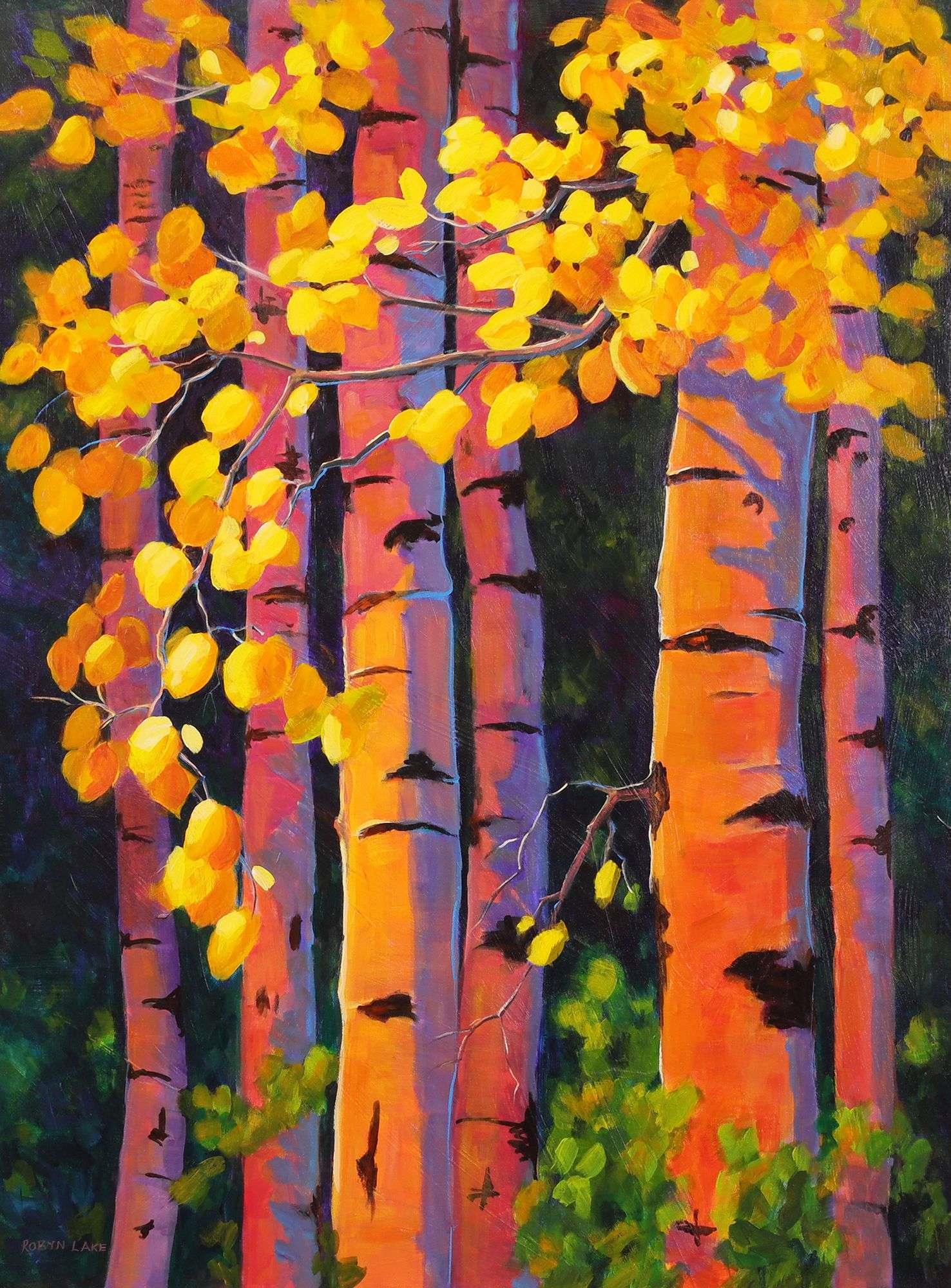 Robyn Lake | FALL ASPENS (20th Century 21st Century) | MutualArt
