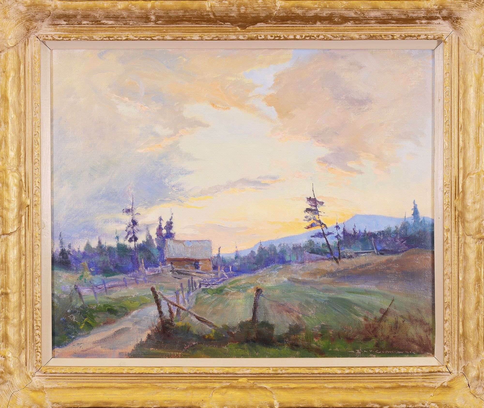 Orestes Nicholas de Grandmaison | FOOTHILLS HOMESTEAD AT TWILIGHT ...