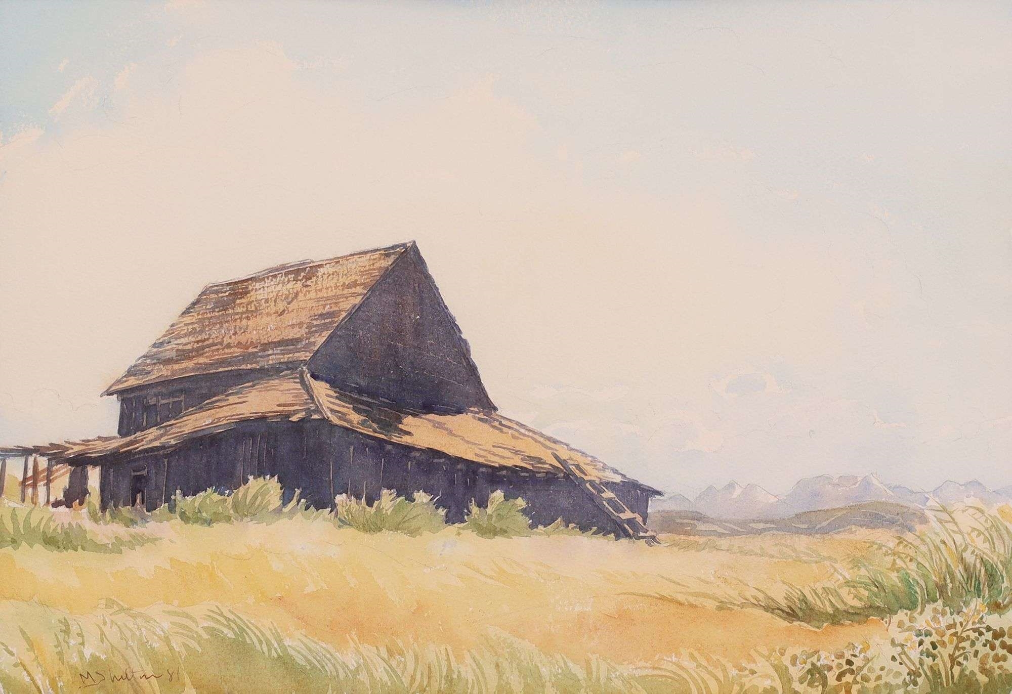 Margaret Shelton | BARN NEAR LANGDON; 1981 (1981) | MutualArt