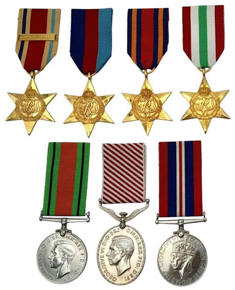Group of Seven | An Air Force Medal (AFM) (GVIR Fid Def (1950) | MutualArt