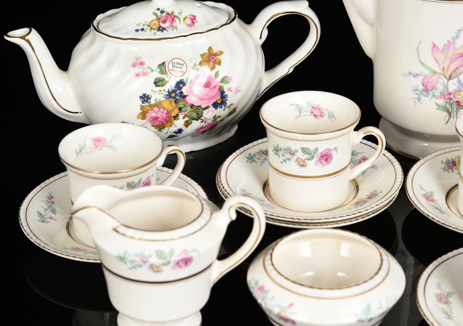 Staffordshire | White Simpsons Ambassador Pottery coffee set with ...